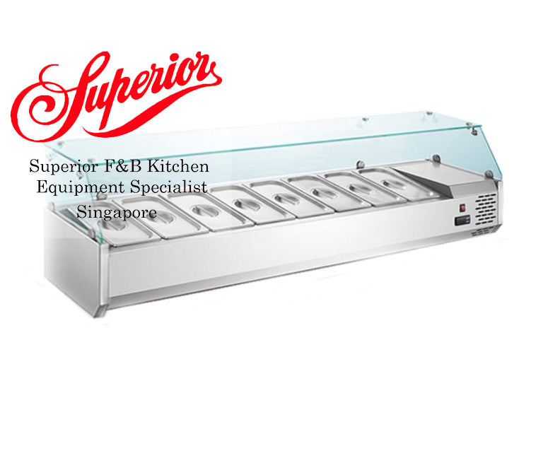 1.8m Table Top Salad Bar Chiller – Superior Kitchen Equipment