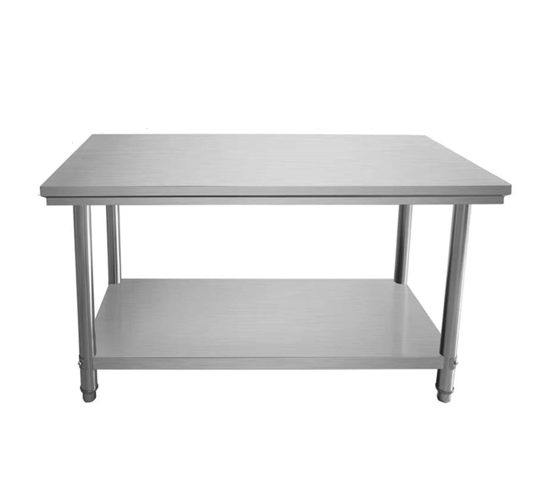 2 Tier Stainless Steel Table (80cm Variant) – Superior Kitchen Equipment