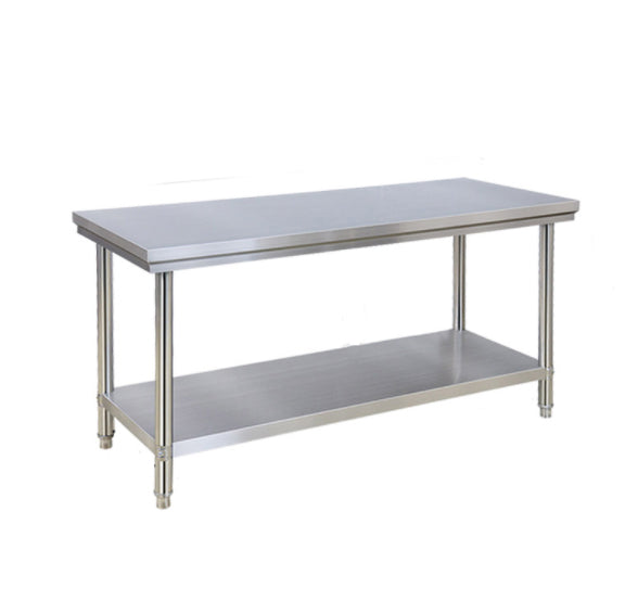 2 Tier Stainless Steel Table (100cm Variant) – Superior Kitchen Equipment
