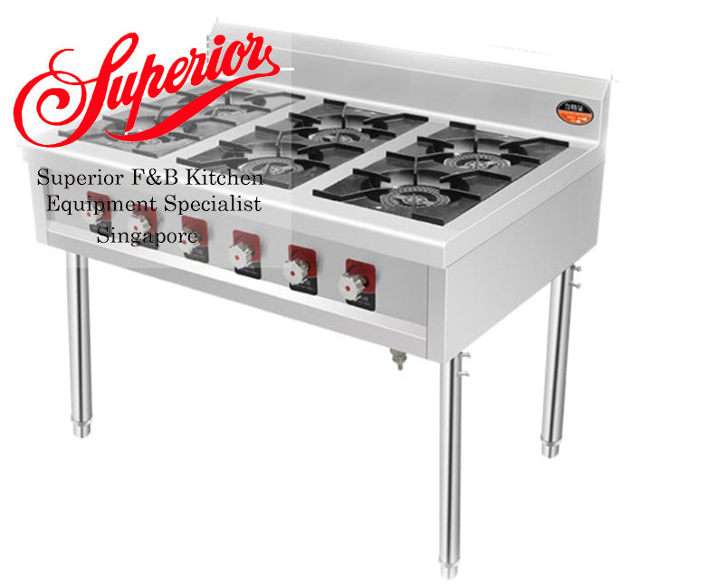 6 Ring Gas Stove – Superior Kitchen Equipment