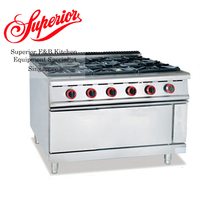 6 Ring Gas Stove – Superior Kitchen Equipment