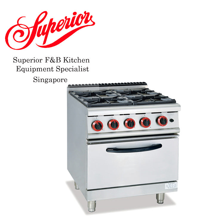 Full Gas Stove with Oven – Superior Kitchen Equipment