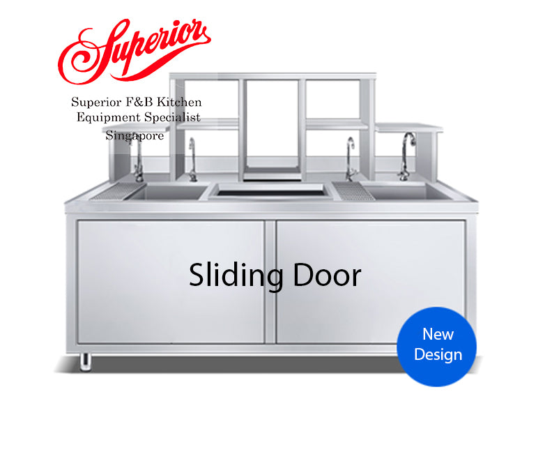 Stainless Steel Bubble Tea Counter Setup – Superior Kitchen Equipment