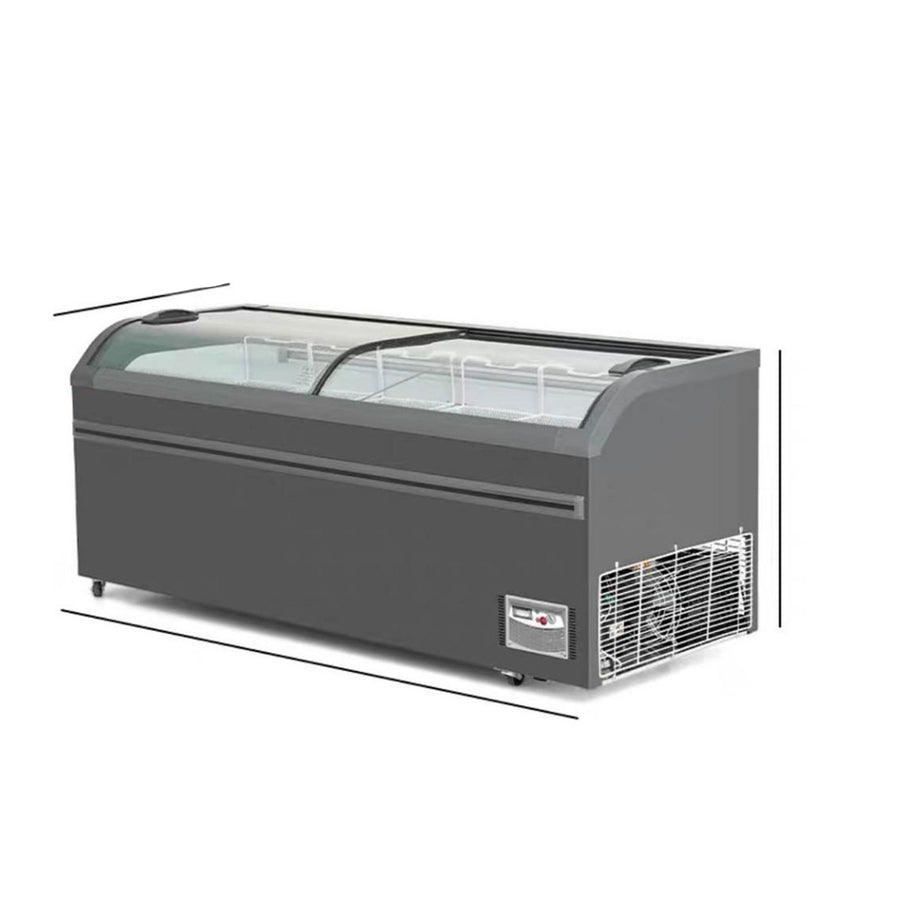 Island Glass Sliding Chest Freezer – Superior Kitchen Equipment