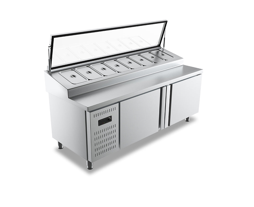 Counter Chiller Salad Bar with Glass Opening – Superior Kitchen Equipment